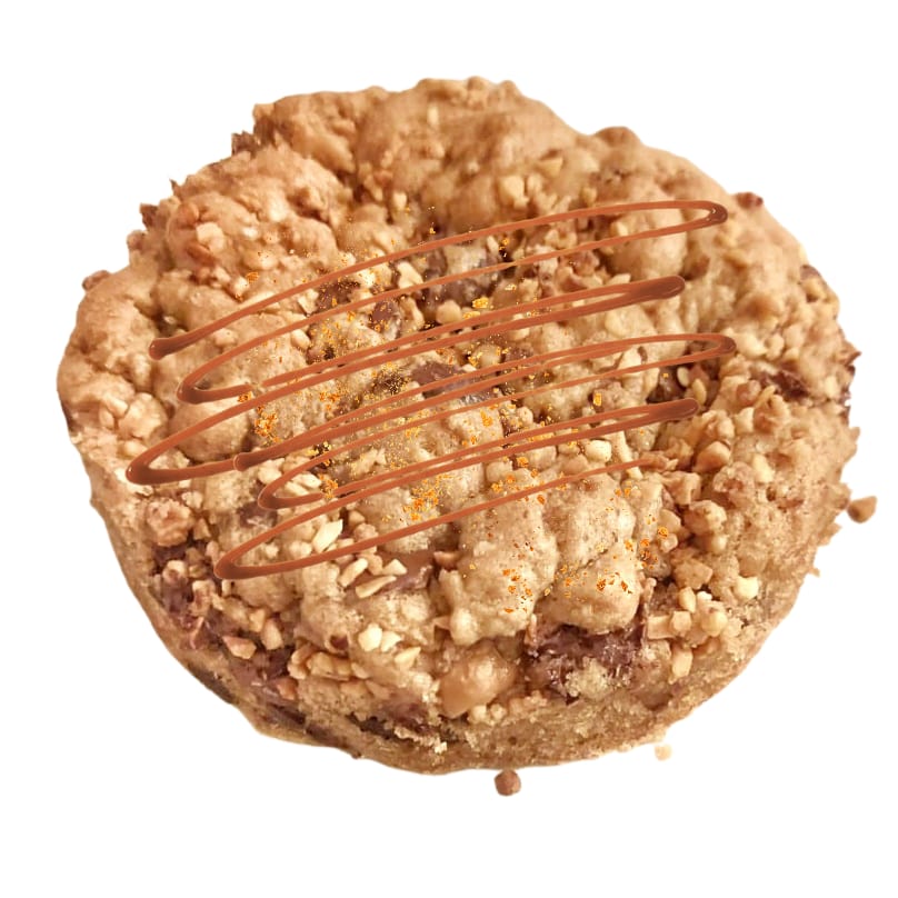 2 Giant Pareve Caramel Cookies - 10 cm -שתי עוגיות קרמל פרווה ענק ...